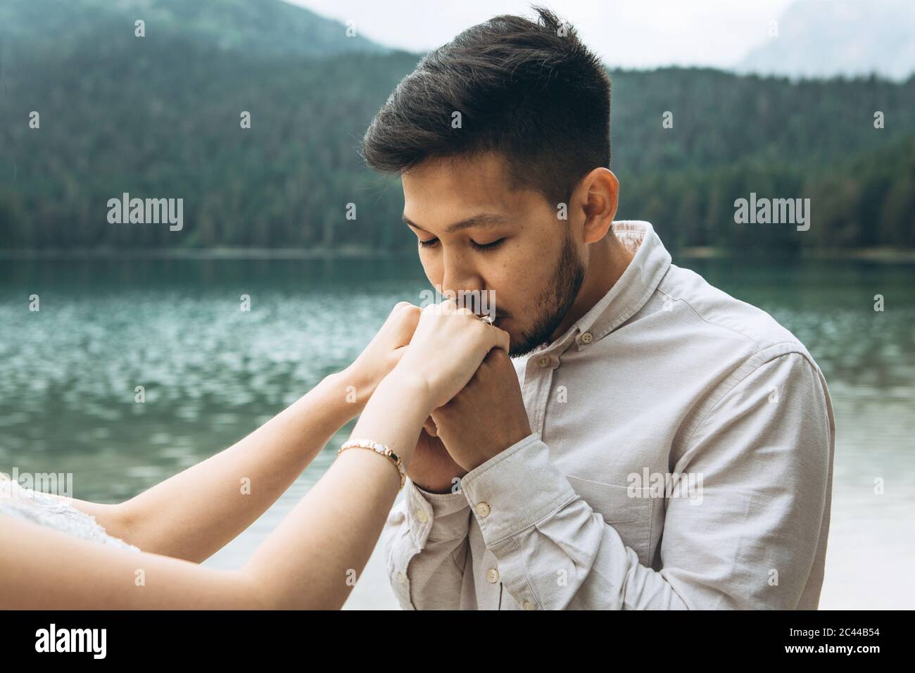 Kisses hand hi-res stock photography and images - Alamy