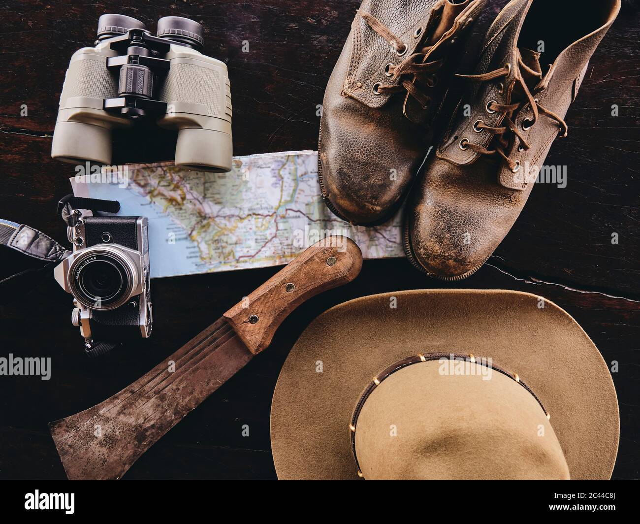 Equipment for expedition Stock Photo - Alamy