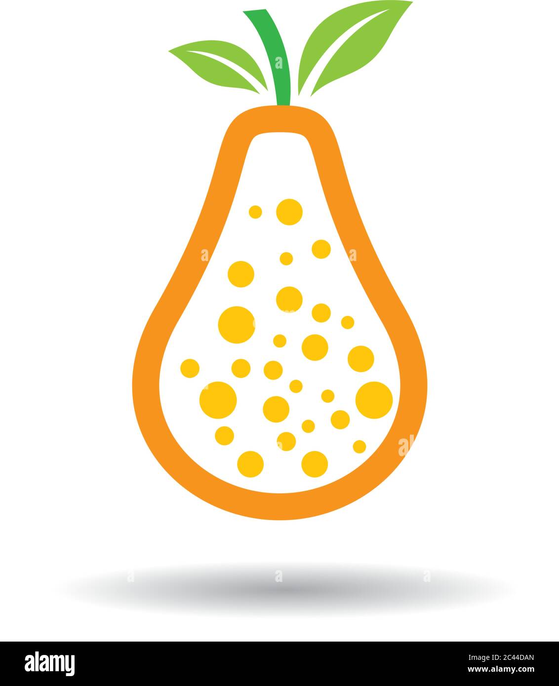 Pear logo template vector icon illustration design Stock Vector Image ...