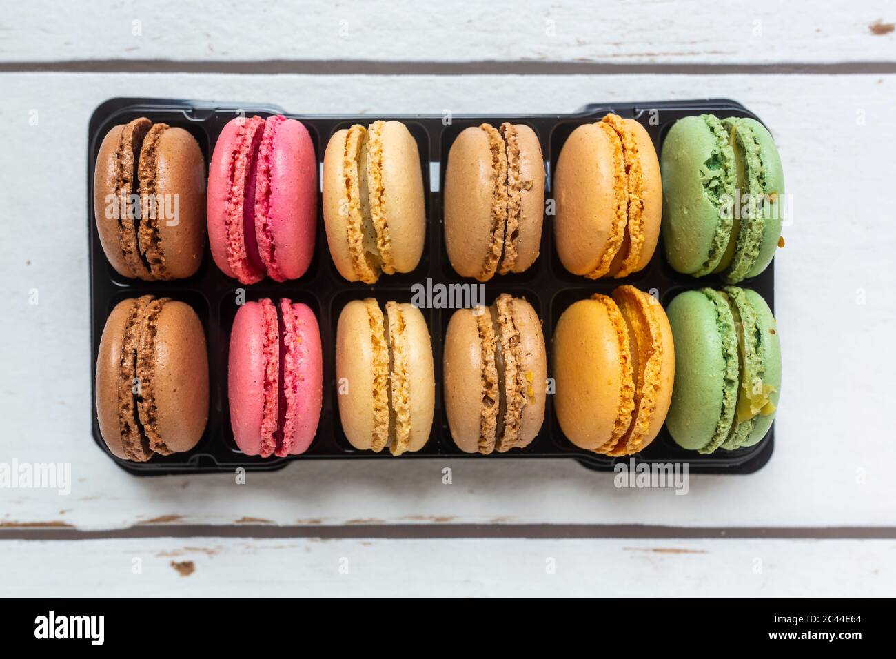 Colorful macaroon biscuits Stock Photo - Alamy