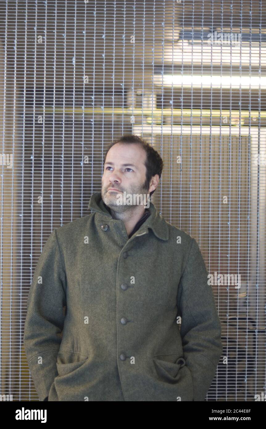 Mature man with jacket Stock Photo - Alamy