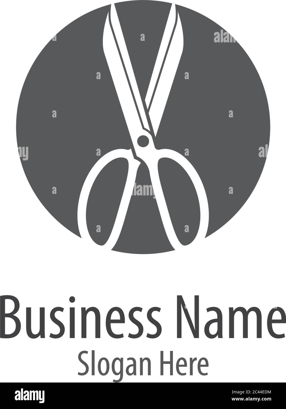Scissors Logo Icon template vector illustration Stock Vector Image ...