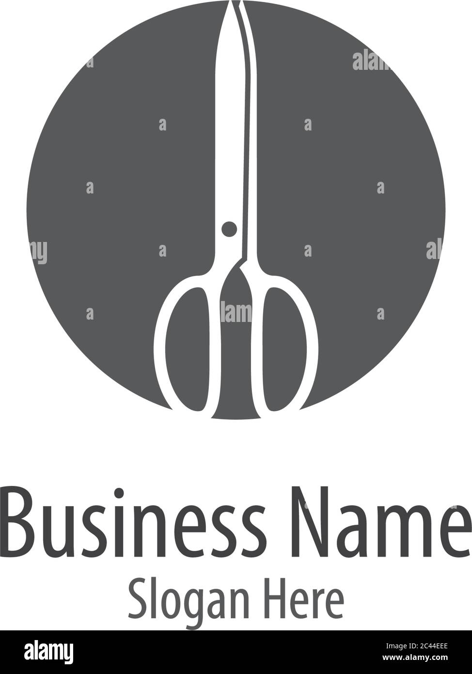 Scissors Logo Icon template vector illustration Stock Vector Image ...