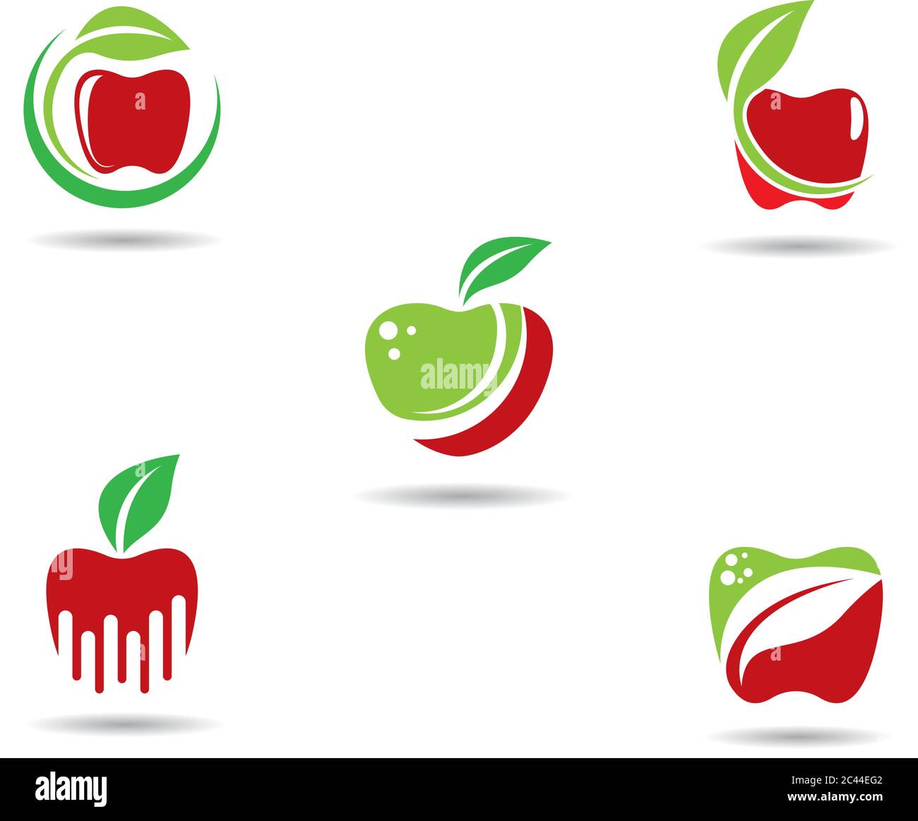 Apple logo template vector icon illustration design Stock Vector Image ...