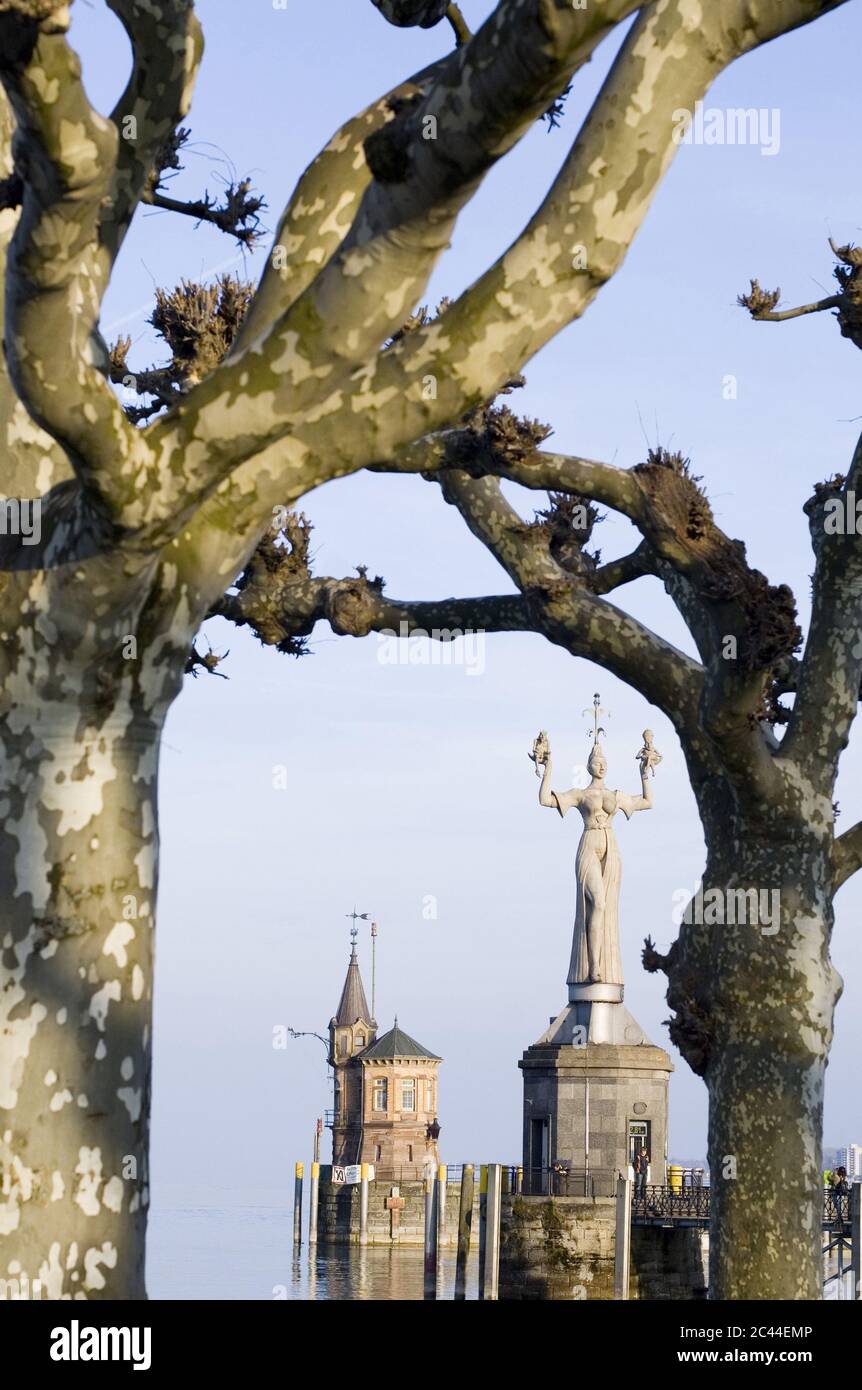 Port entrance, Constance, Lake Constance, Germany Stock Photo - Alamy