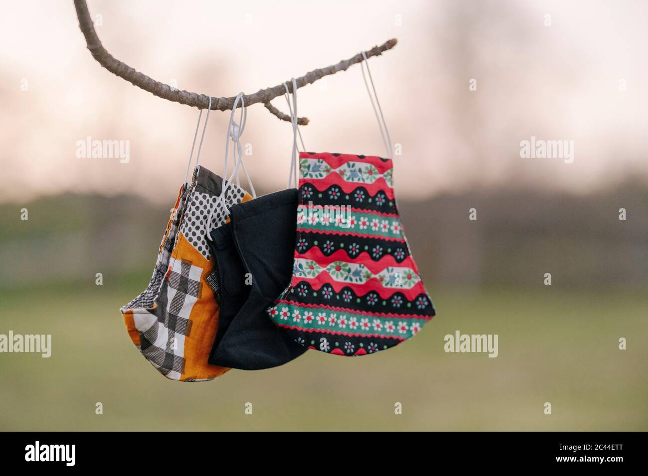 Hanging up face mask hi-res stock photography and images - Alamy