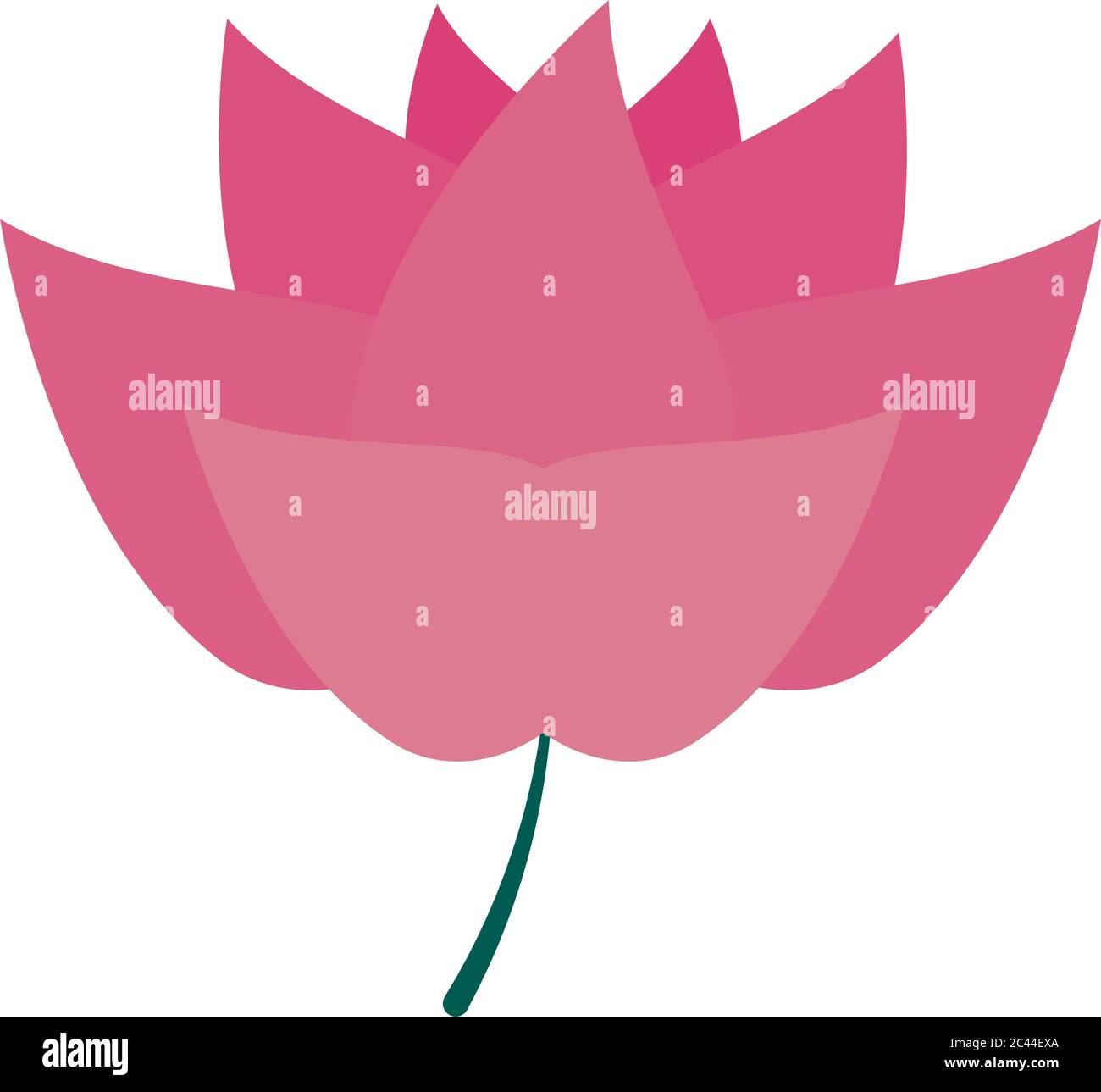 tropical flower icon over white background, flat style, vector ...