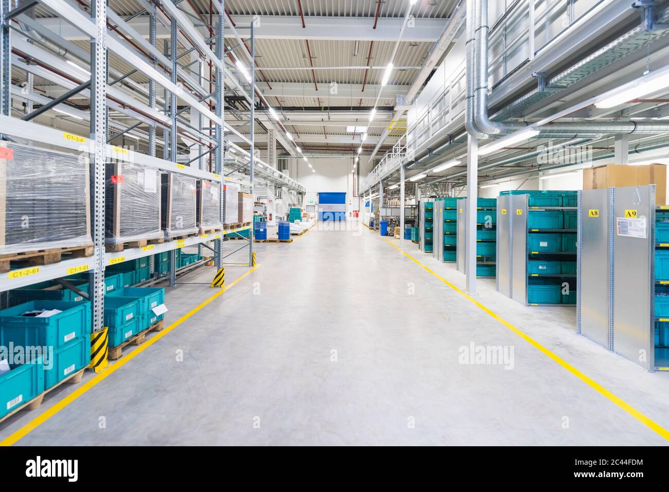 Storehouse in a factory Stock Photo - Alamy