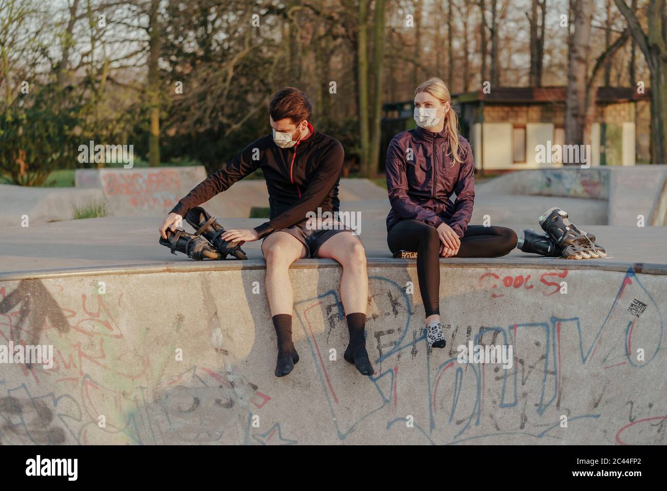 Skatepark inline skates hi-res stock photography and images - Alamy