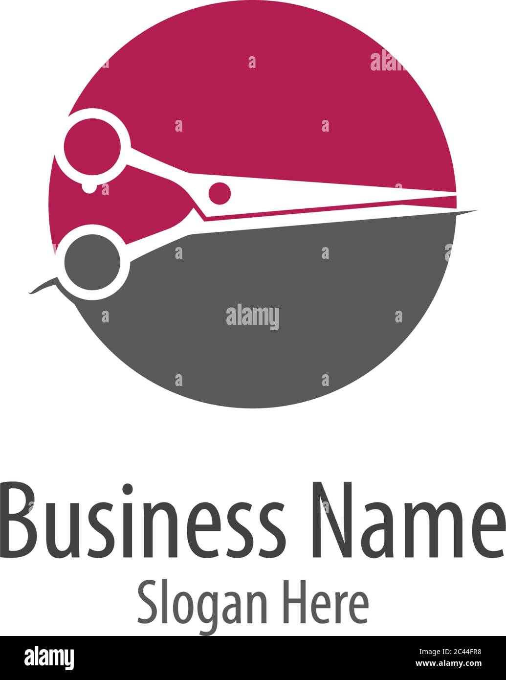 Scissors Logo Icon template vector illustration Stock Vector Image ...