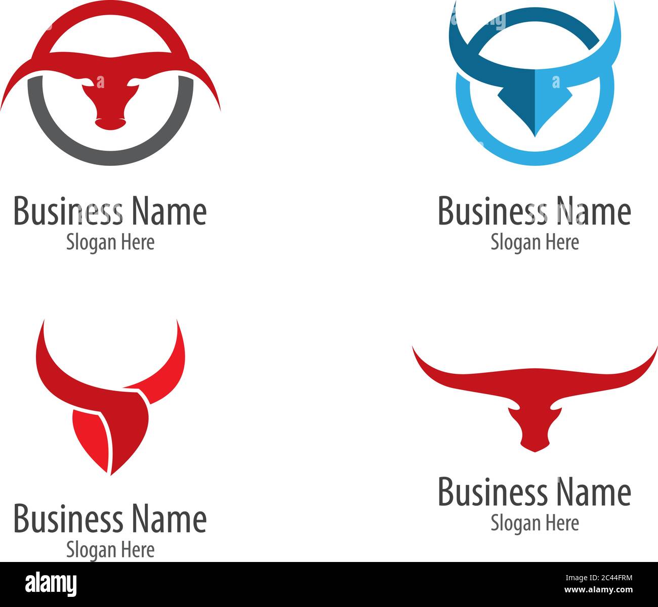 Bull logo template vector icon illustration design Stock Vector Image ...