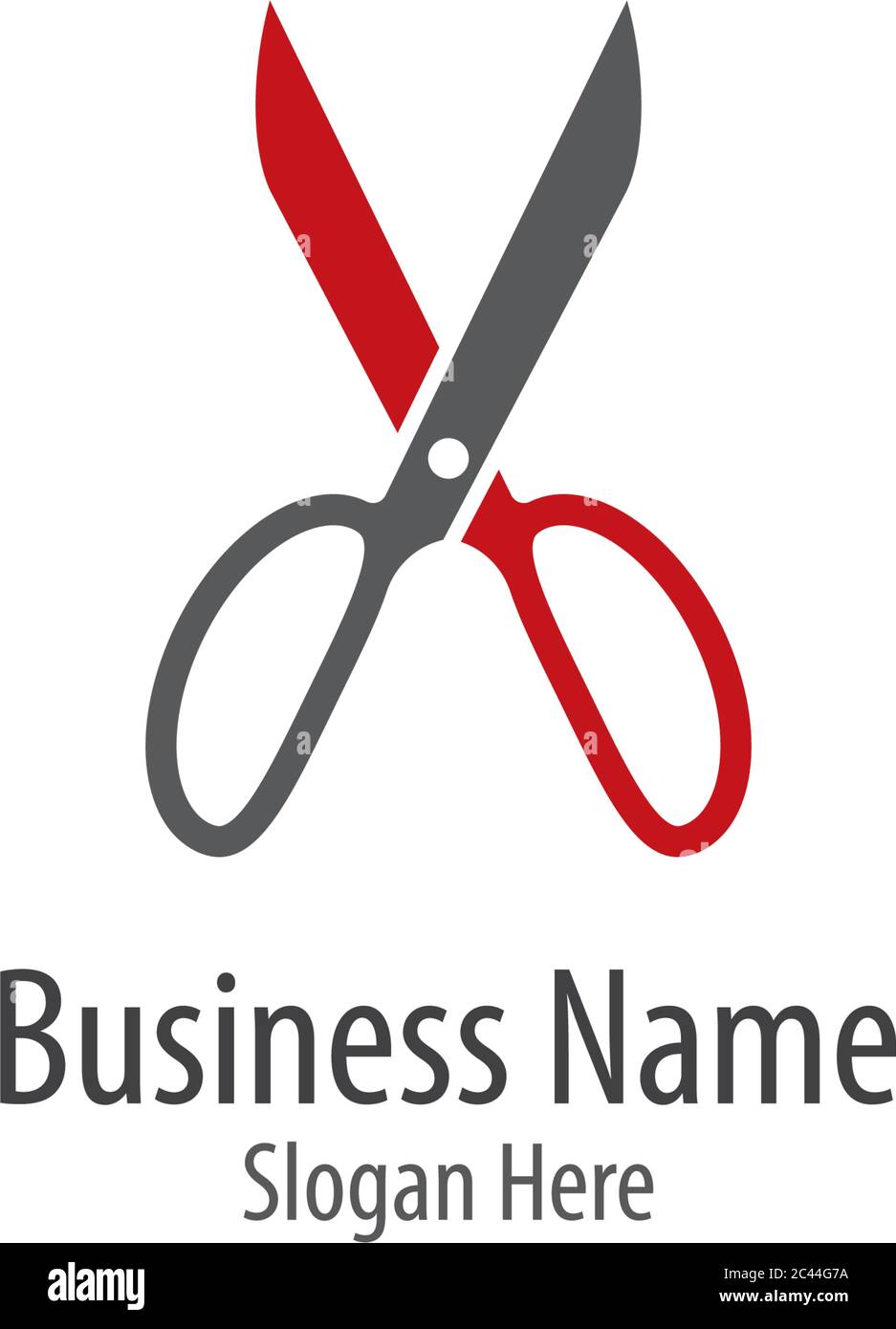 Scissors logo hi-res stock photography and images - Alamy