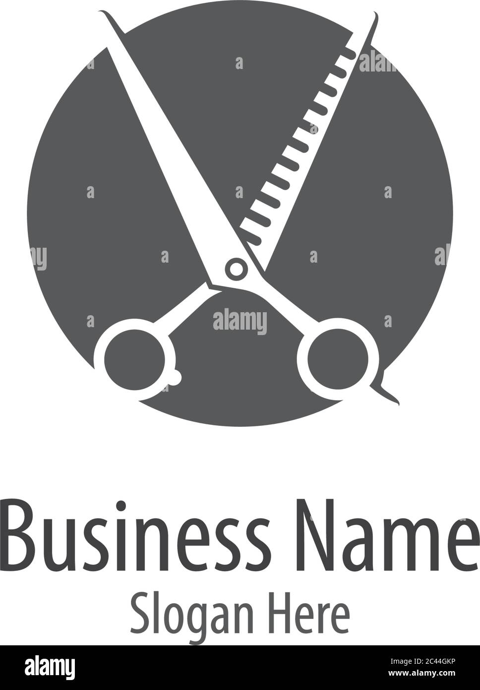 Scissors Logo Icon template vector illustration Stock Vector Image ...