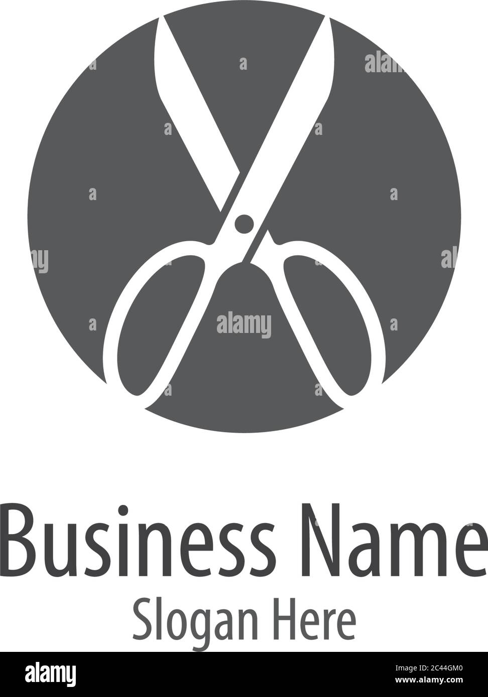 Scissors Logo Icon template vector illustration Stock Vector Image ...