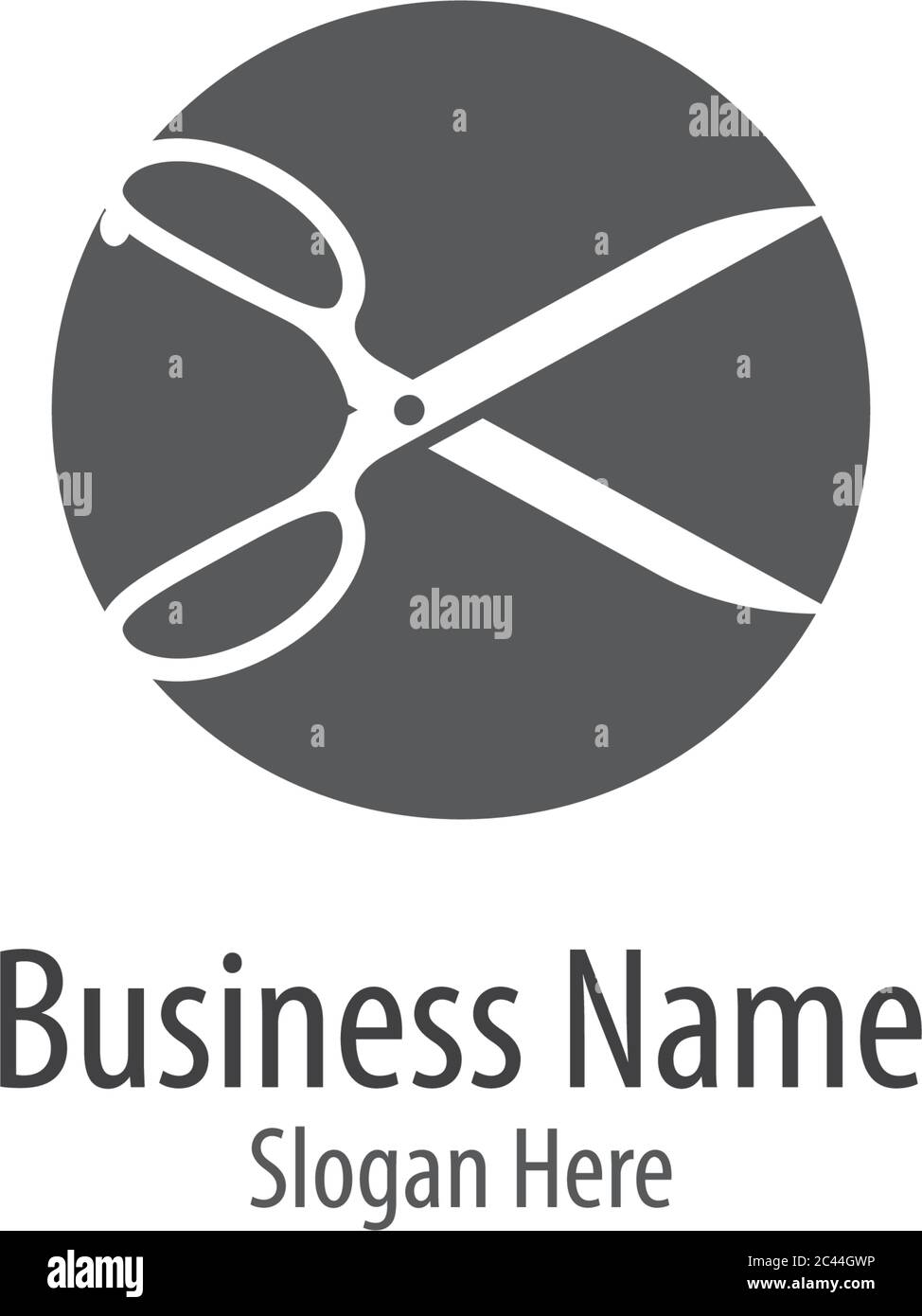 Scissors Logo Icon template vector illustration Stock Vector Image ...