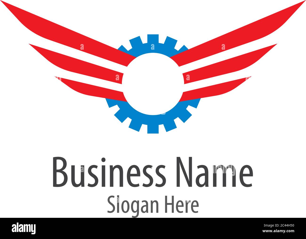 Wing logo template symbol icon illustration design Stock Vector Image ...