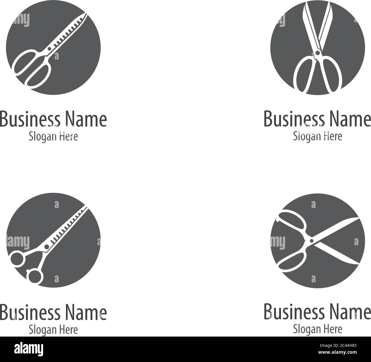 Scissors Logo Icon template vector illustration Stock Vector Image ...