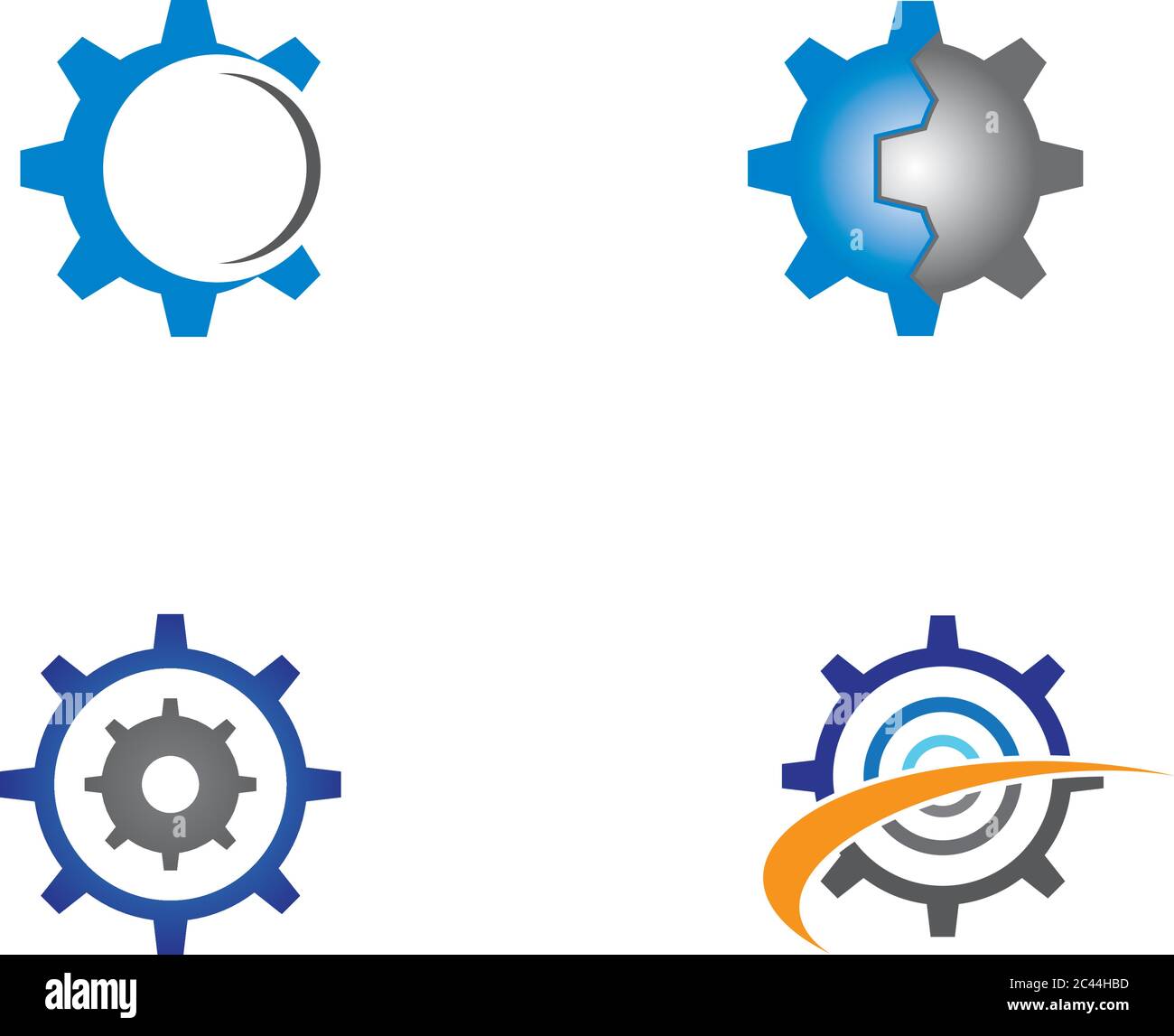 Gear logo template vector icon illustration design Stock Vector Image ...