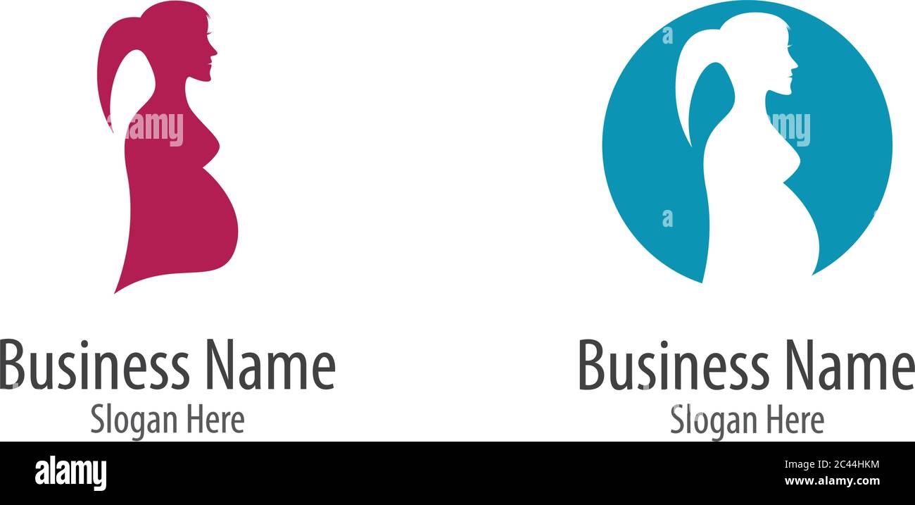 Pregnant logo template vector icon illustration design Stock Vector ...