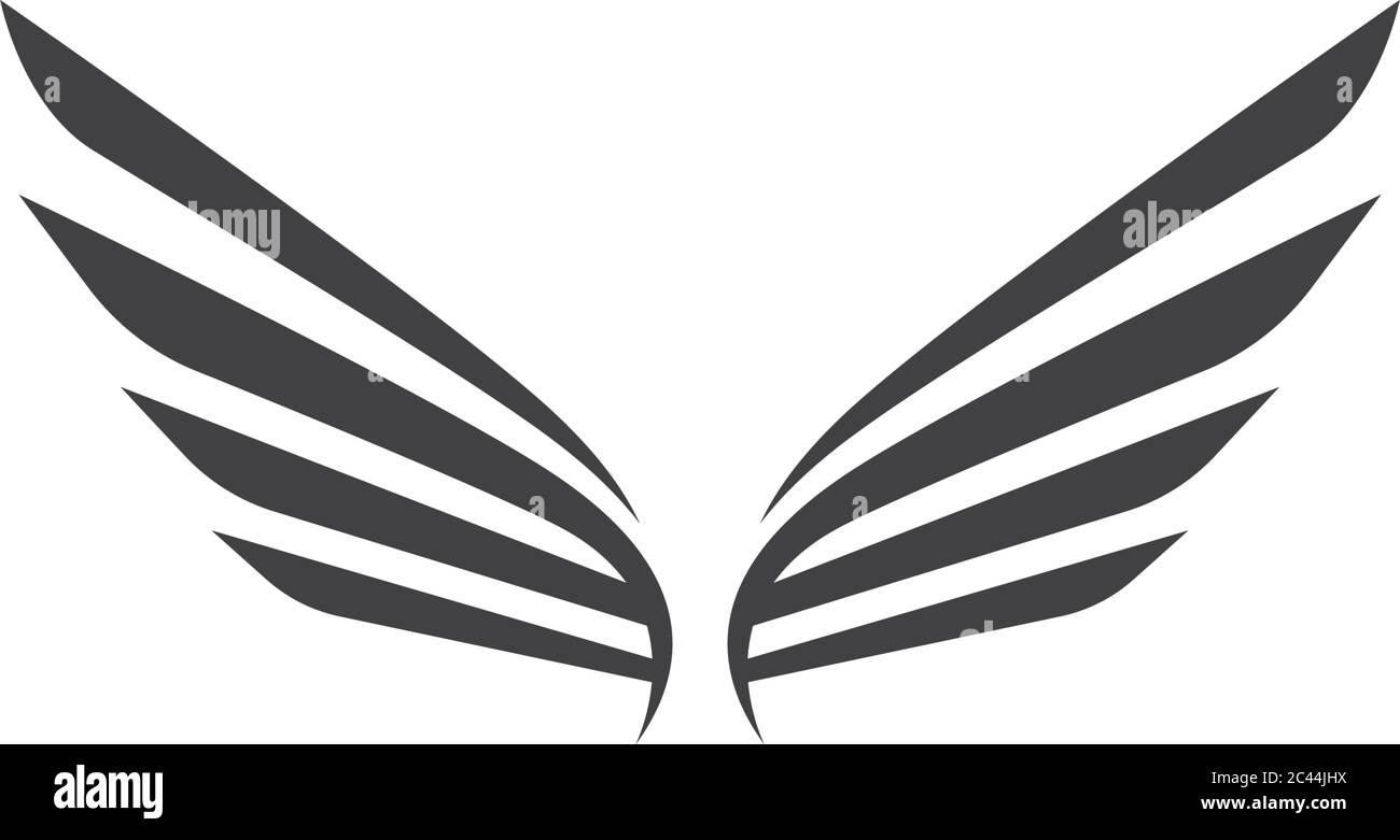 Wing logo template symbol icon illustration design Stock Vector Image ...