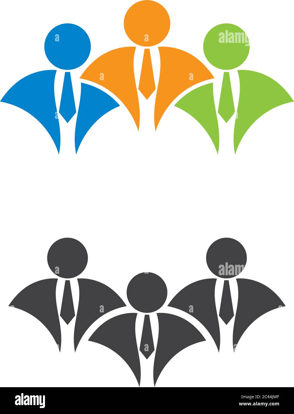 Businessman logo illustration design Stock Vector Image & Art - Alamy