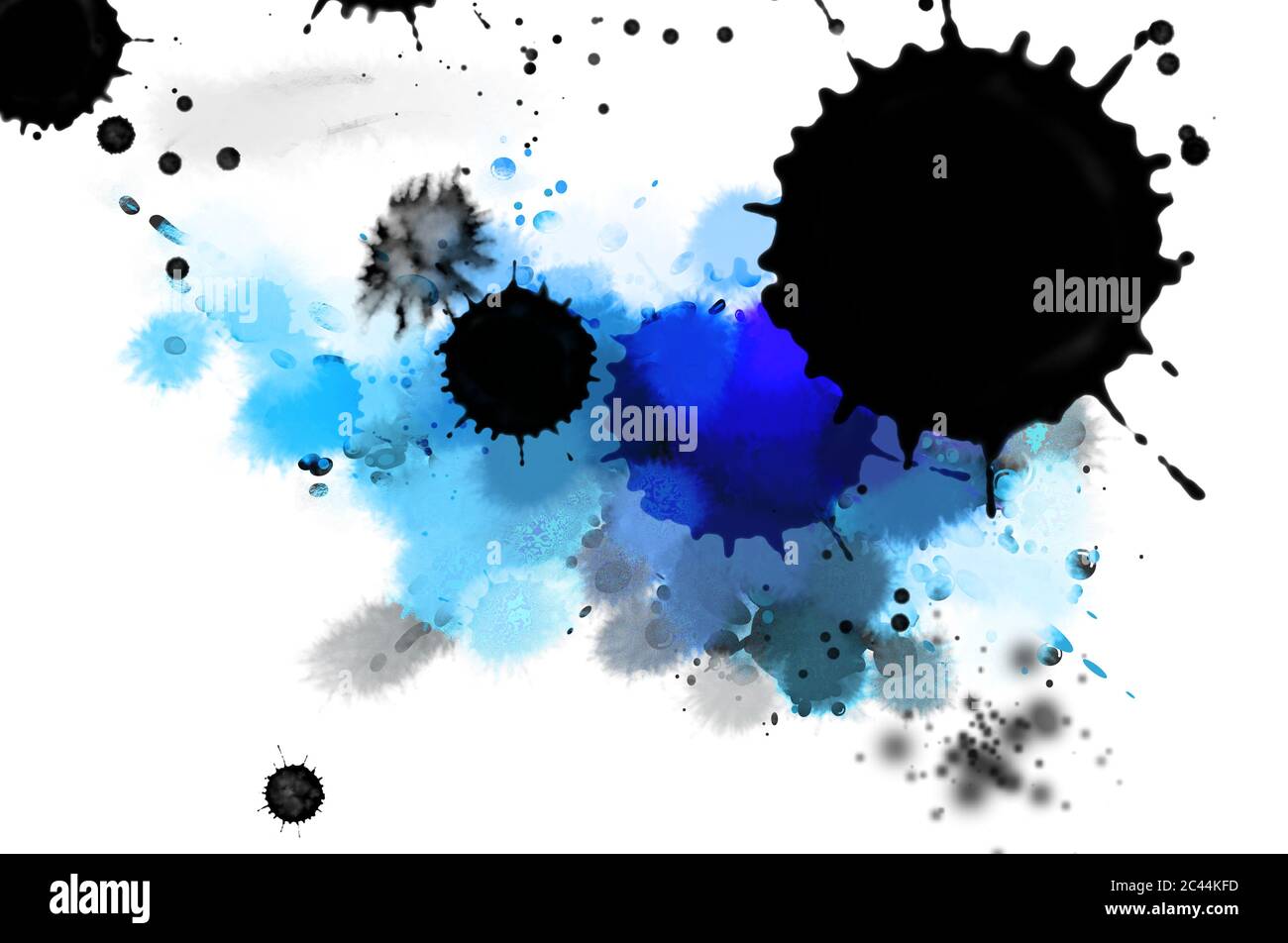 Blue and black ink drawing hi-res stock photography and images - Alamy