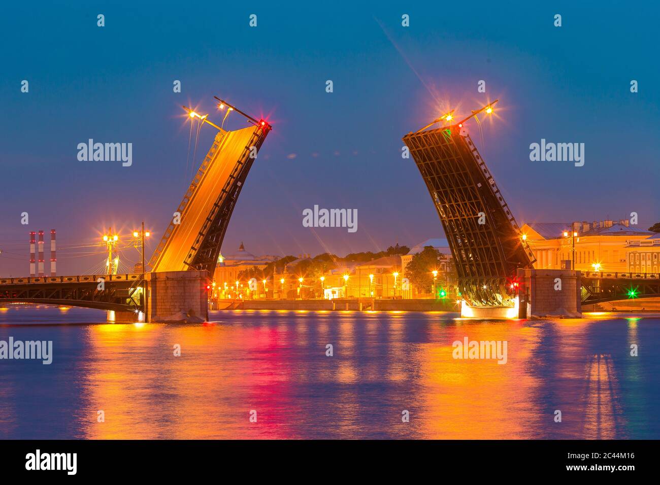 Famous of opening of Palace drawbridge in Russia Stock Photo - Alamy