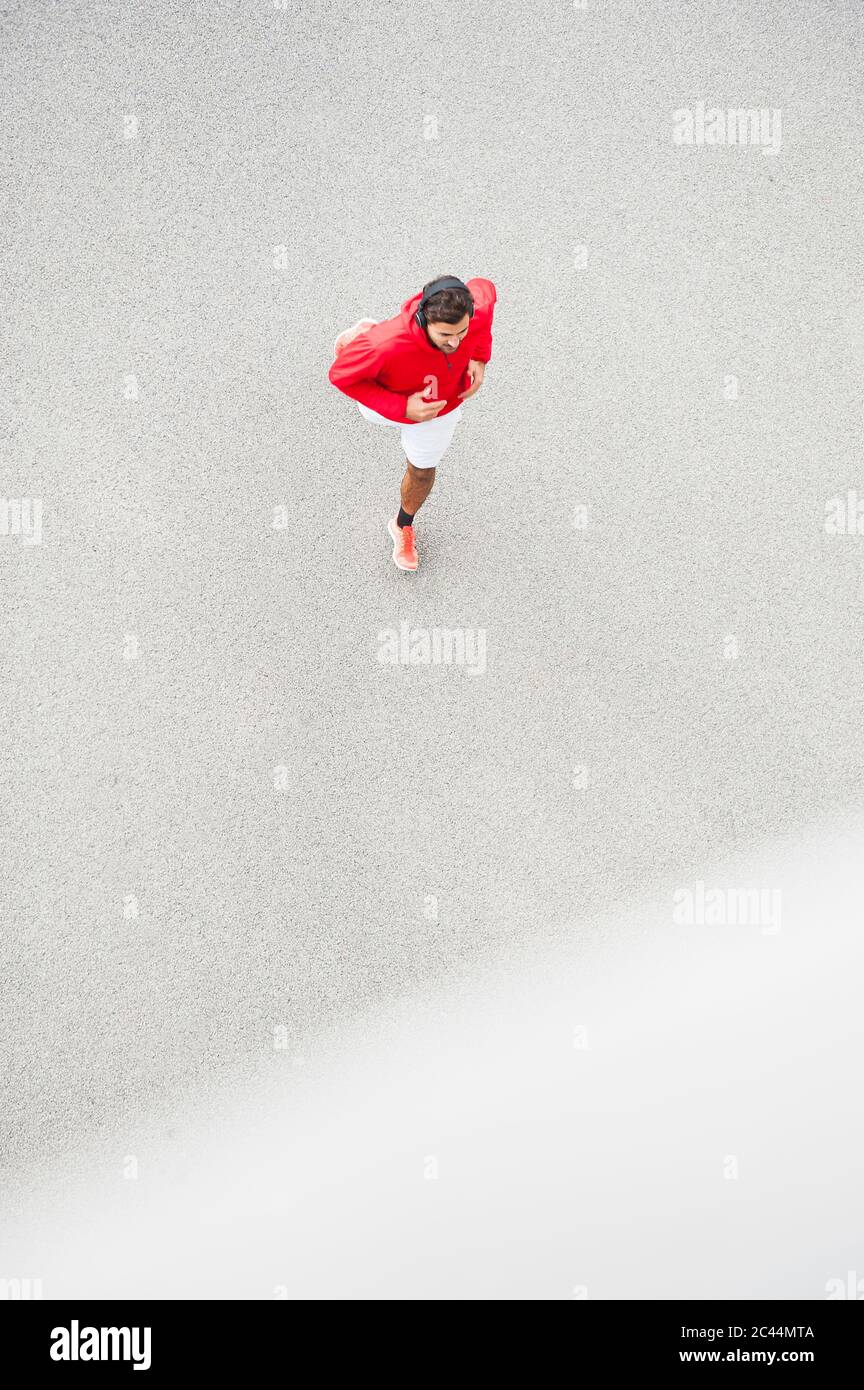 Man running top view hi-res stock photography and images - Alamy