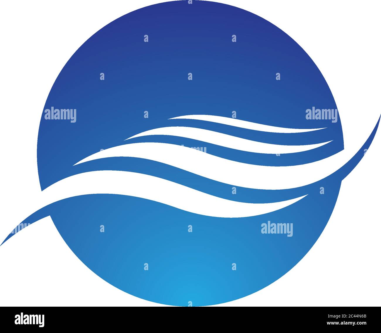 Water wave logo vector icon illustration design Stock Vector Image ...