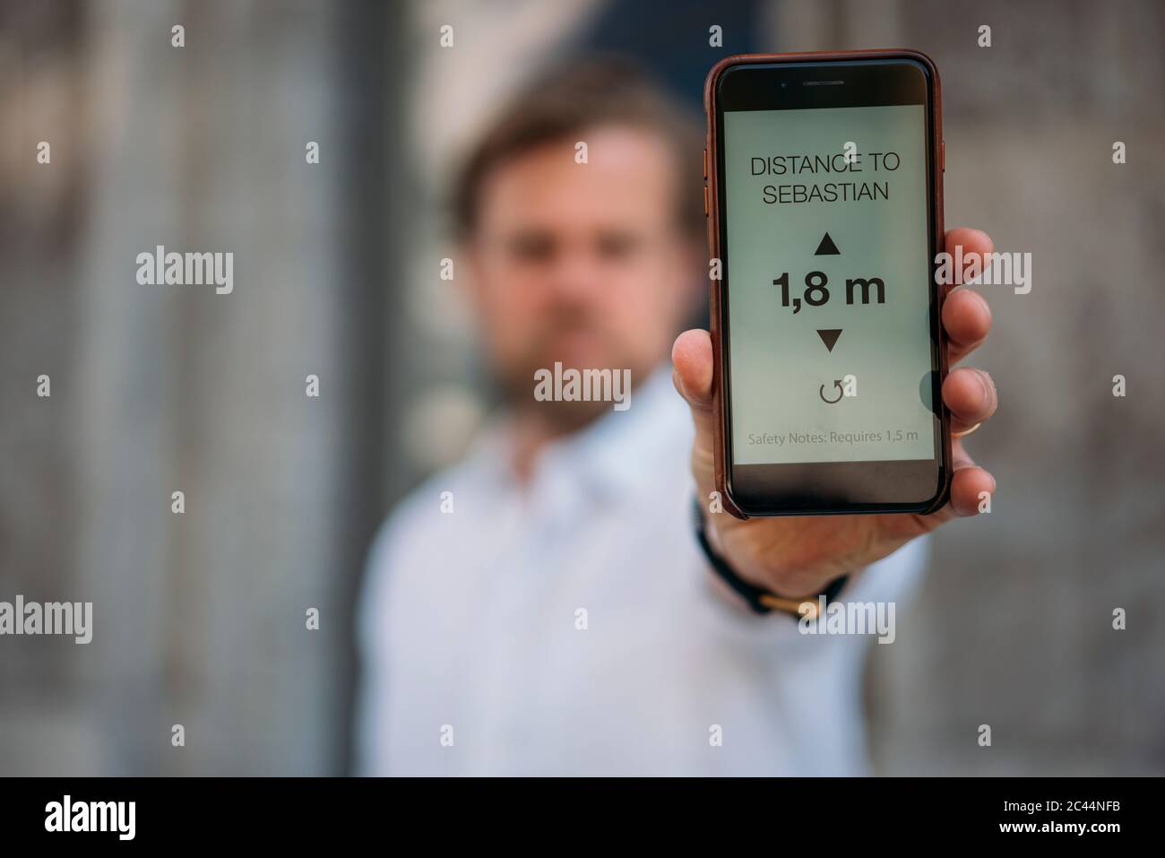 Close communication at distance hi-res stock photography and images - Alamy