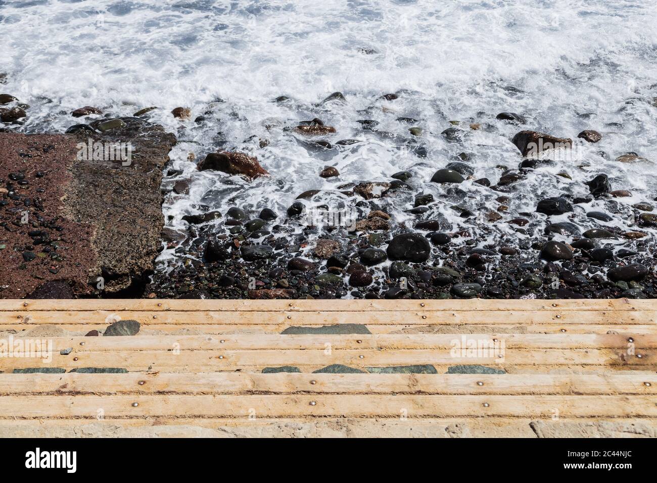 Wooden pier stairs sea hi-res stock photography and images - Alamy
