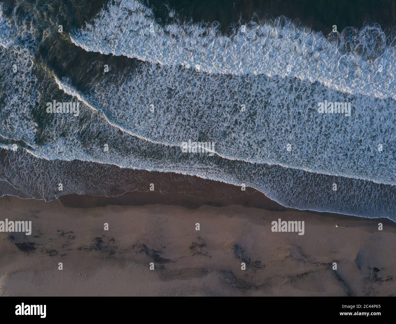 Aerial photo of a rural surf area, New Zealand Stock Photo - Alamy