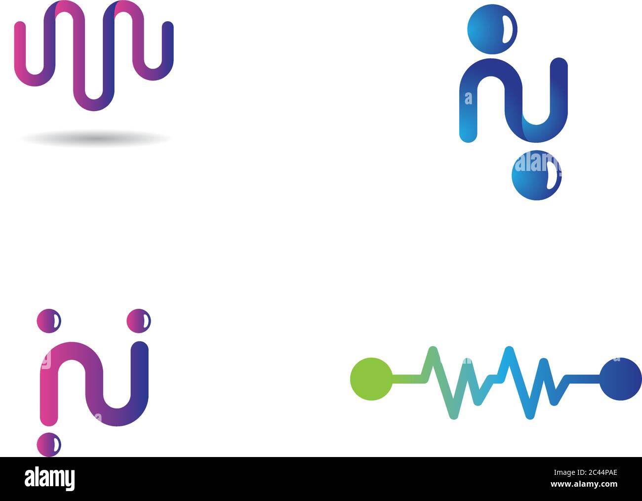 Pulse logo template vector icon illustration design Stock Vector Image ...