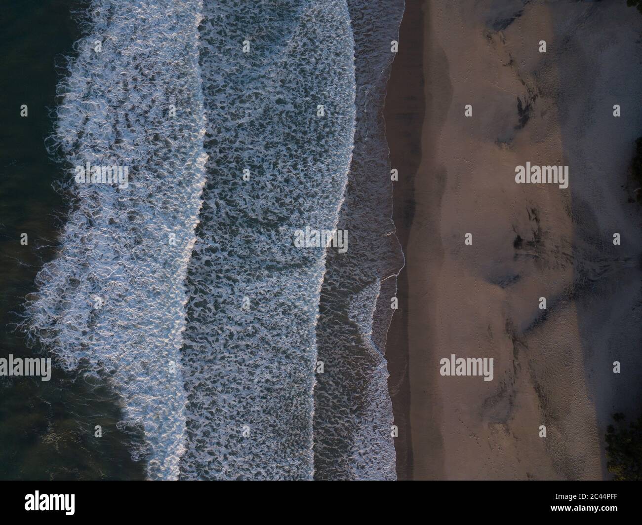 Aerial photo of a rural surf area, New Zealand Stock Photo - Alamy