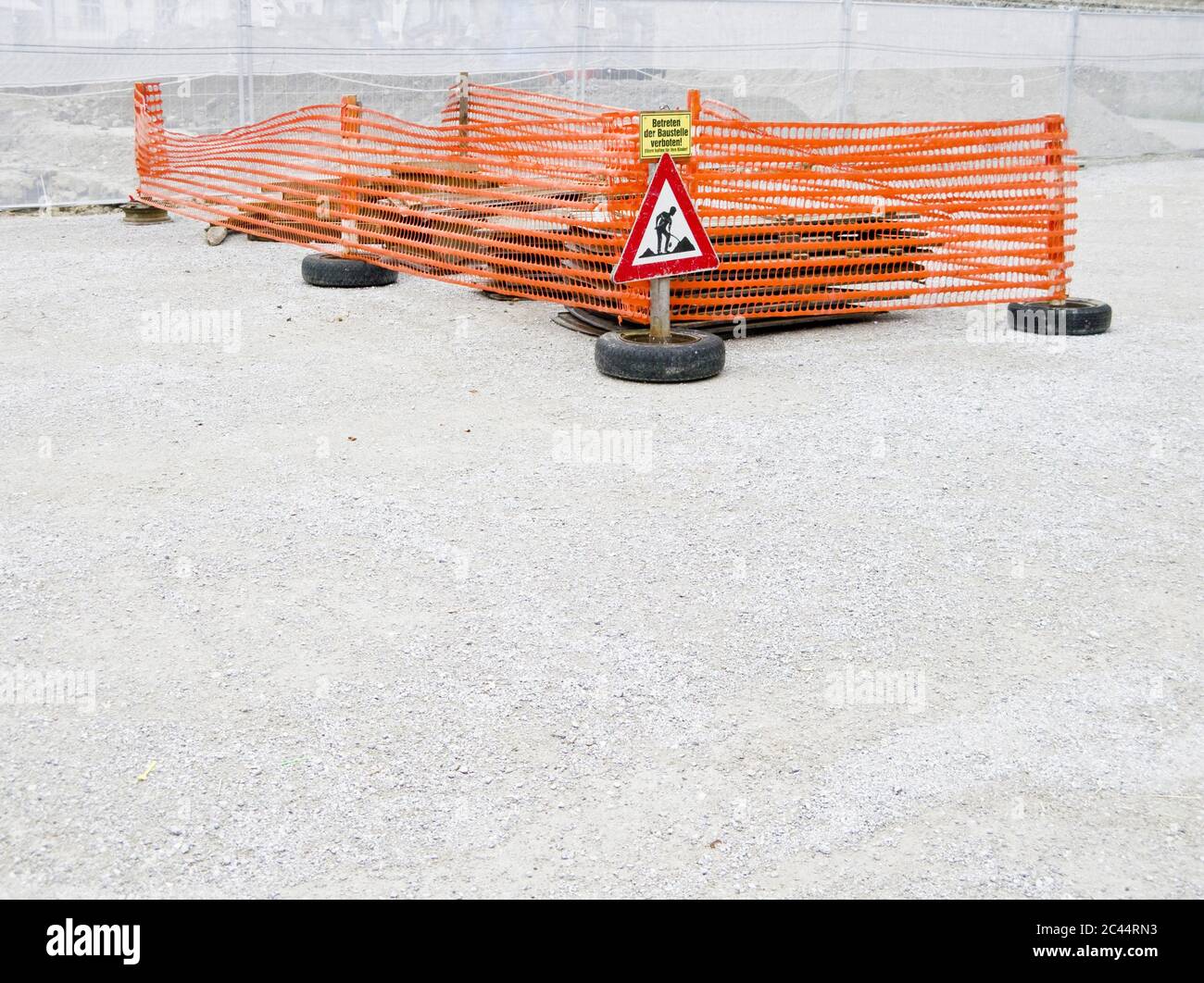 Construction site sign Stock Photo - Alamy