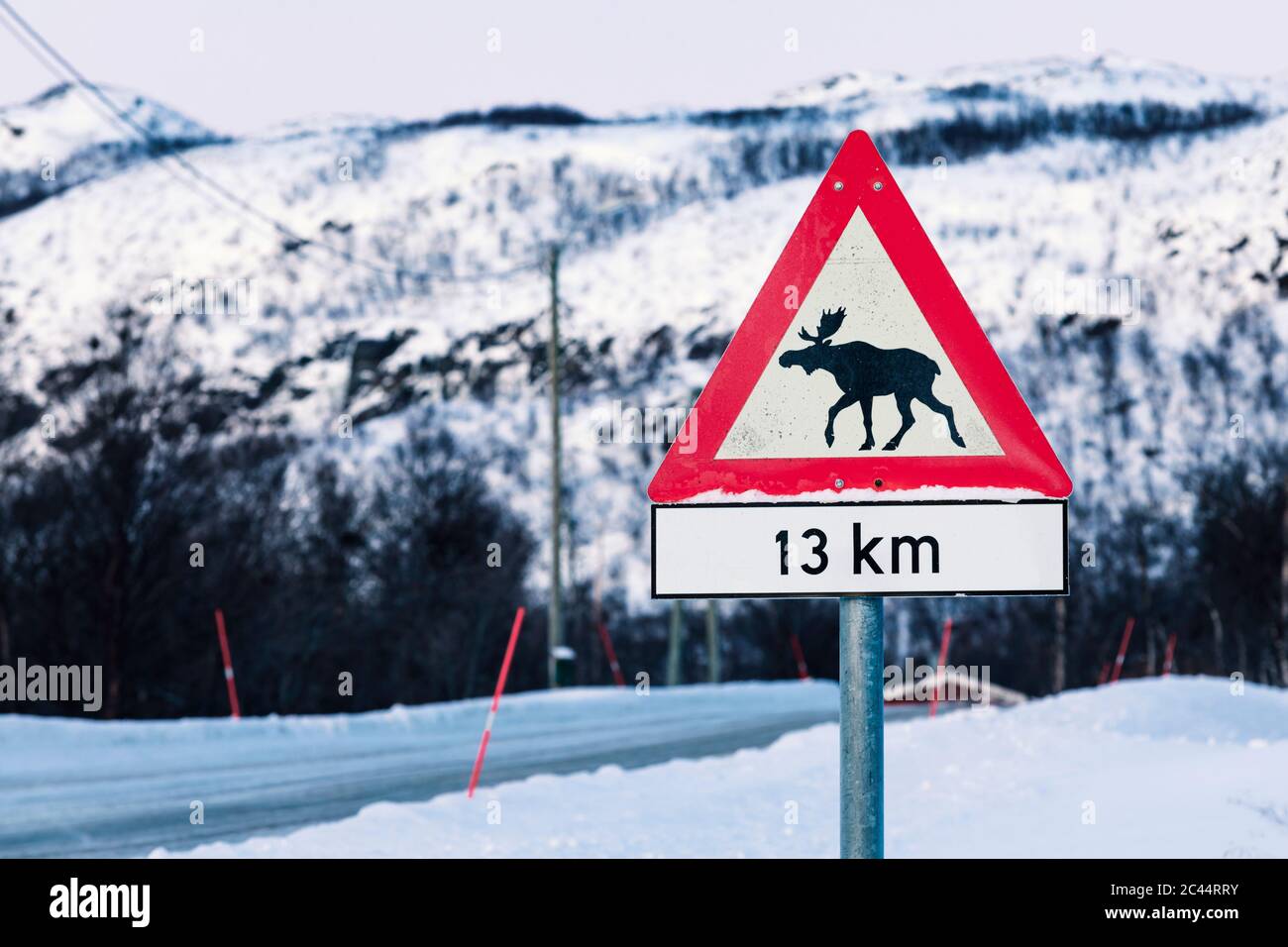 Elk warning sign hi-res stock photography and images - Alamy