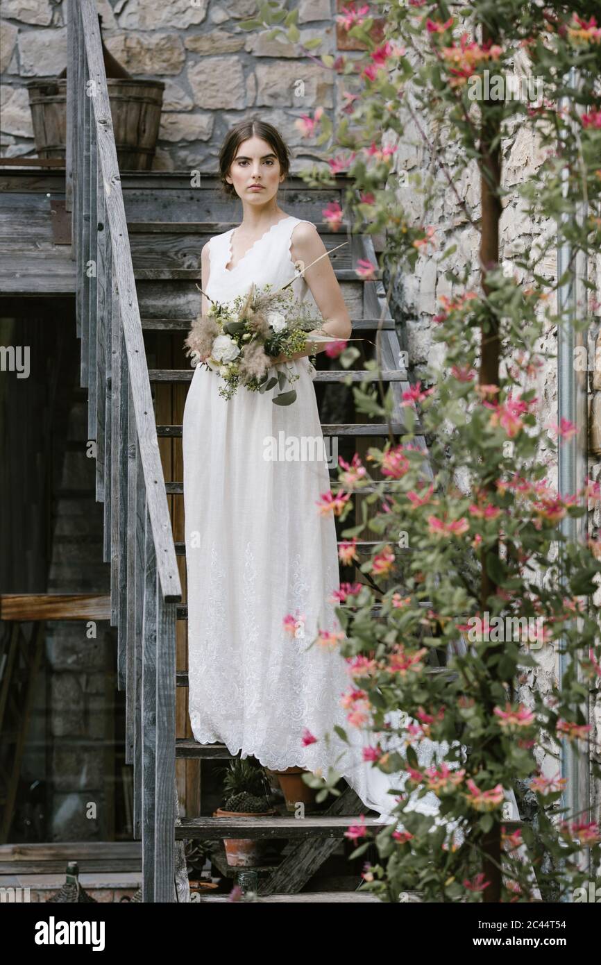 Stairs woman dress hi-res stock photography and images - Alamy