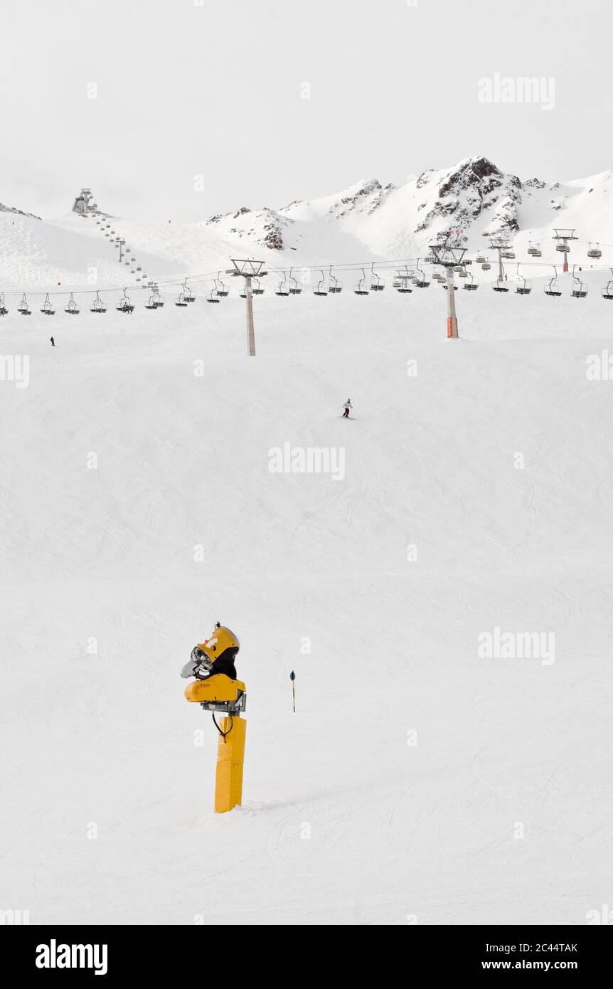 Ski lift in Sölden, Tyrol, Austria Stock Photo - Alamy