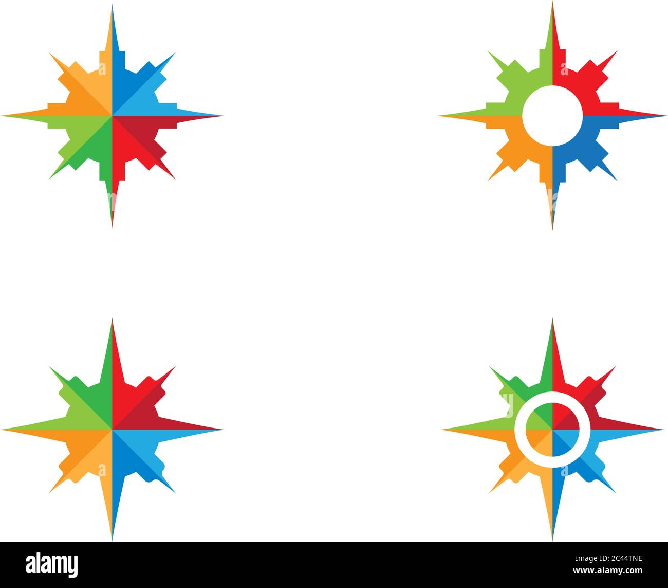 Compass Logo Template vector icon illustration design Stock Vector ...