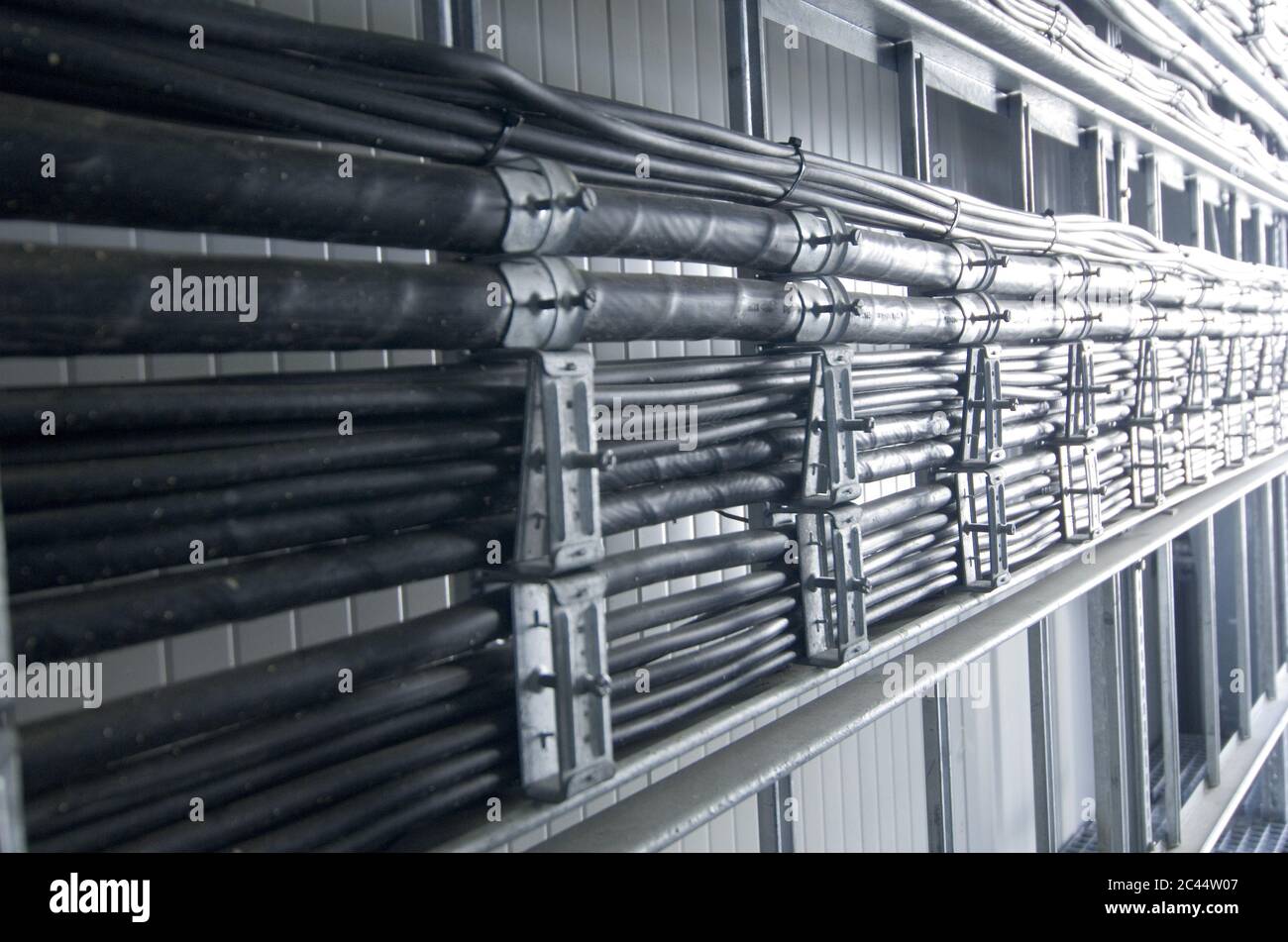 Cables in a factory Stock Photo - Alamy