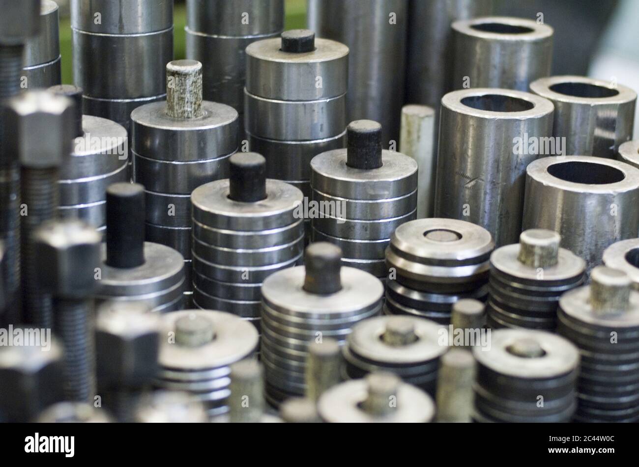 Round metal parts Stock Photo - Alamy