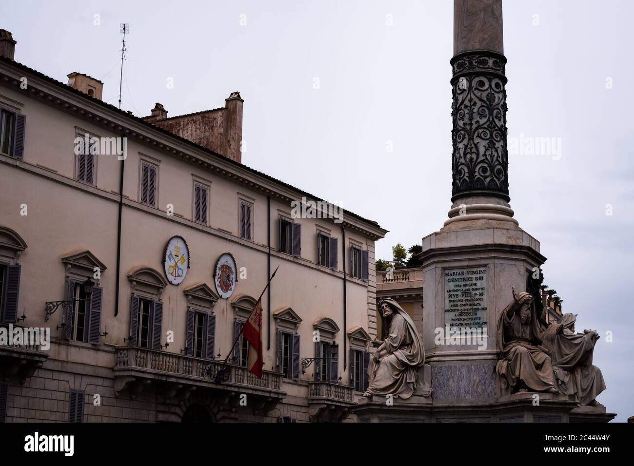 The Spanish Steps at the foot of the Trinity of Mountains Church in ...
