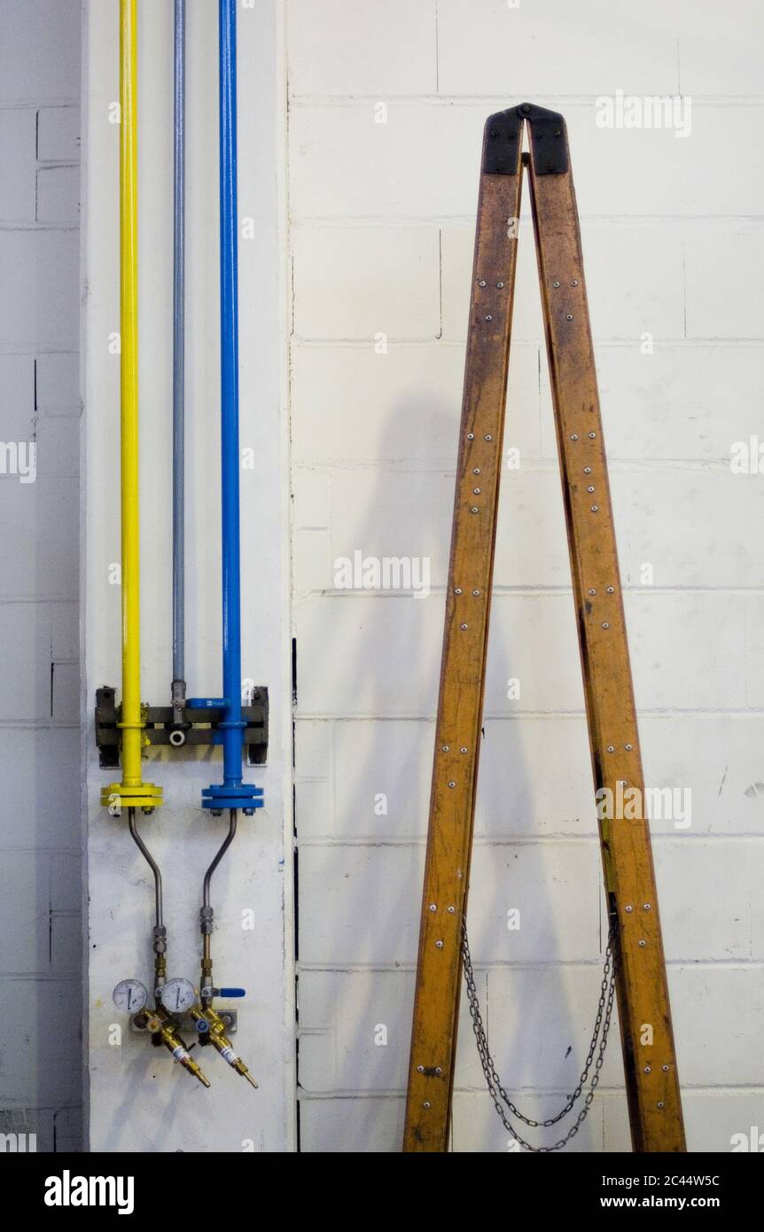 Ladder and pipeline Stock Photo - Alamy