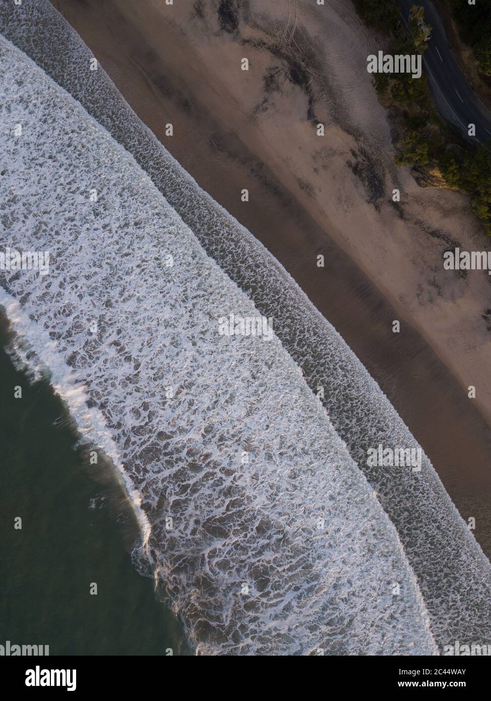 Aerial photo of a rural surf area, New Zealand Stock Photo - Alamy