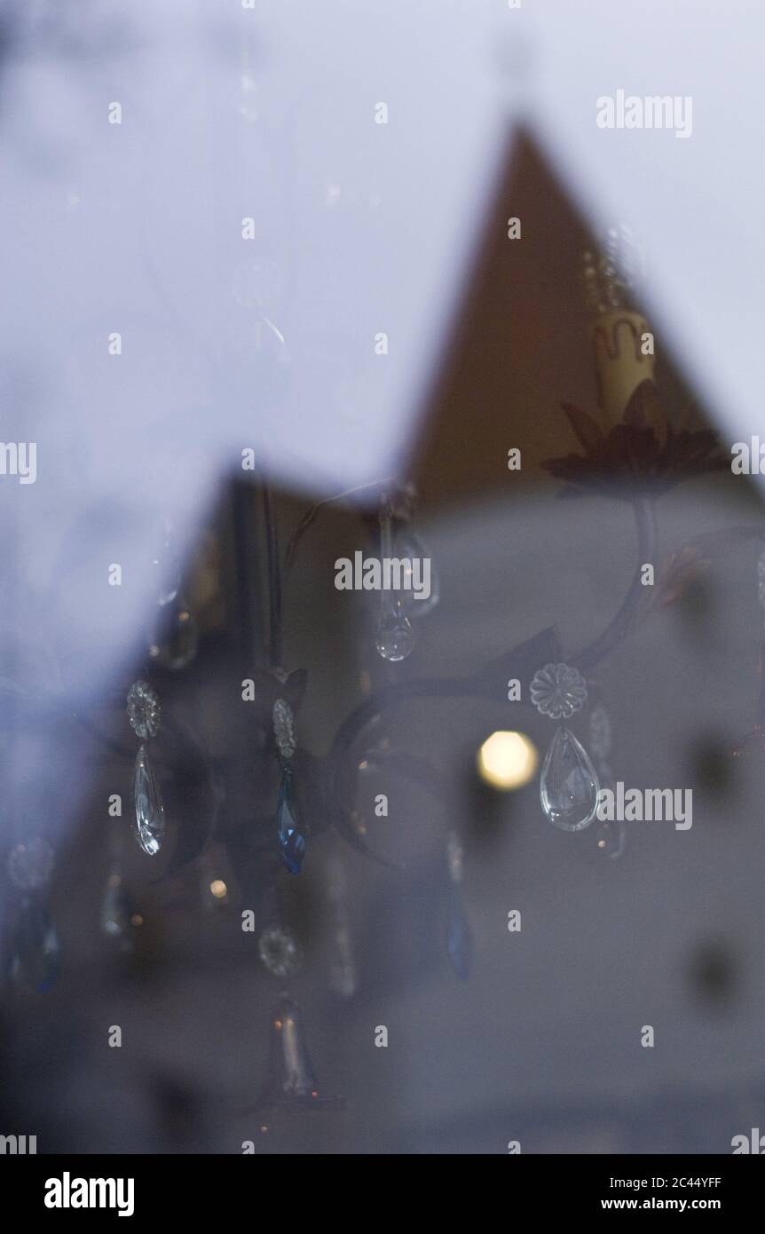 Tower behind a window Stock Photo - Alamy