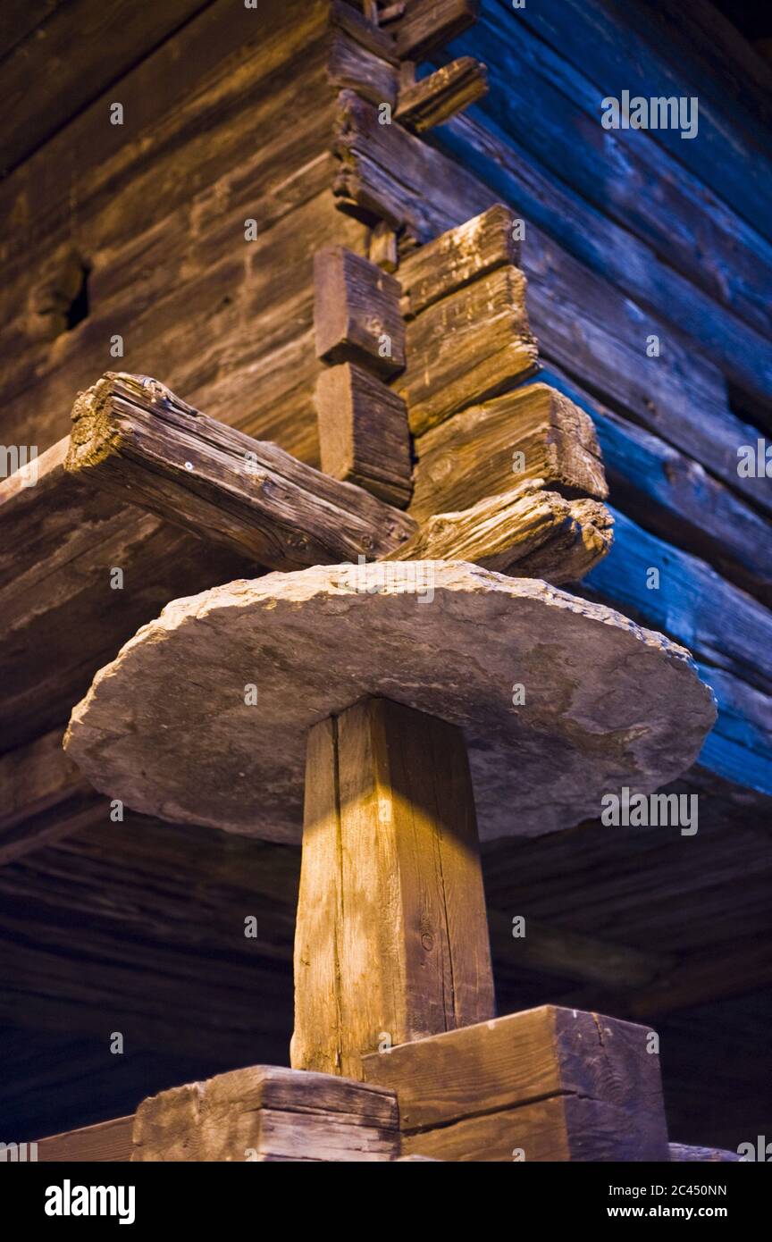 Wooden hut in the mountains, Zermatt, Switzerland Stock Photo - Alamy