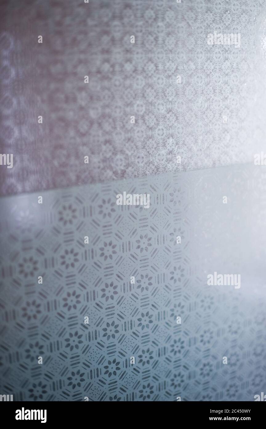 Glass with pattern Stock Photo - Alamy