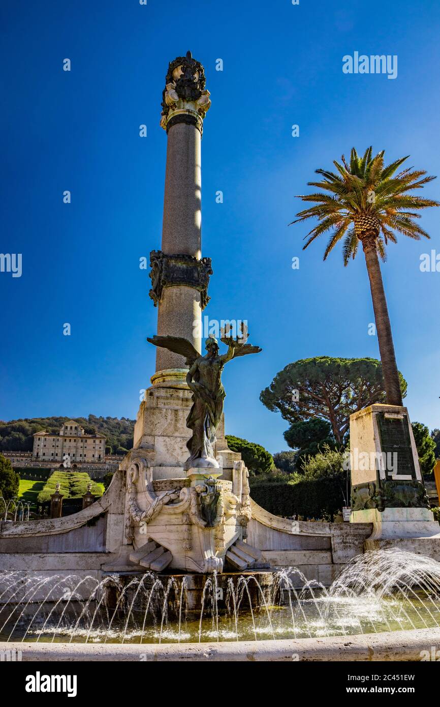 Monument to the Fallen of the War, in Piazza Guglielmo Marconi. Bronze ...