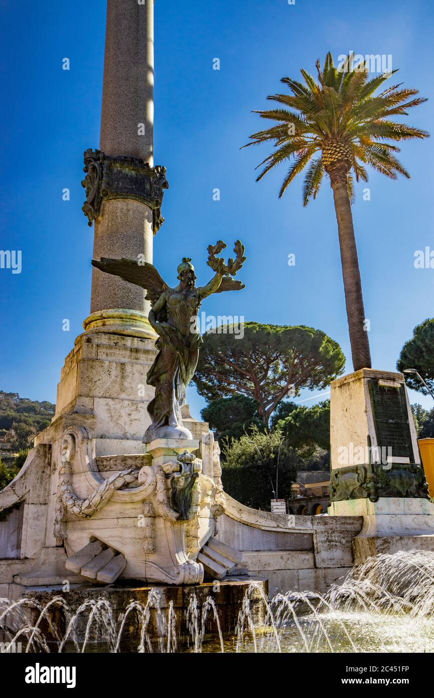 Monument to the Fallen of the War, in Piazza Guglielmo Marconi. Bronze ...