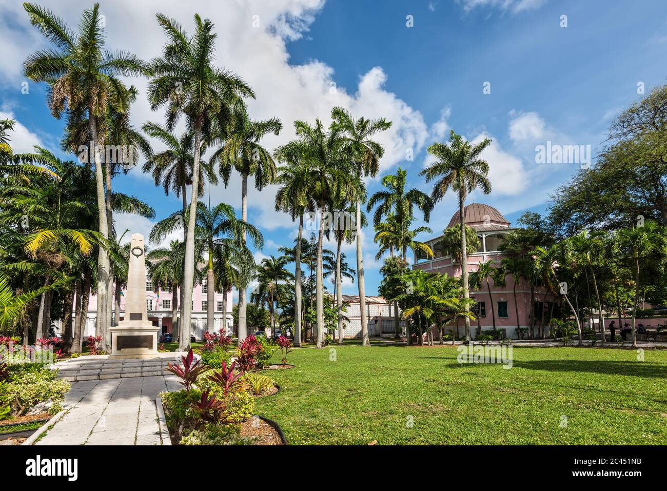 Nassau, Bahamas - May 3, 2019: Street view of Nassau at day with ...